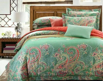 Paisley bedding | Etsy