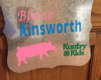 Show pig sign | Etsy