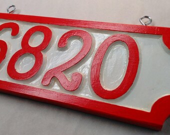 Wooden house numbers | Etsy