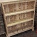 Handmade solid wood bookcase. reclaimed wood shelves rustic