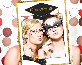Graduation photo booth props | Etsy