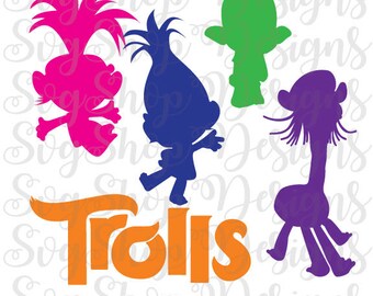Trolls movie svg | Etsy