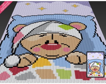 Bear crochet graph | Etsy