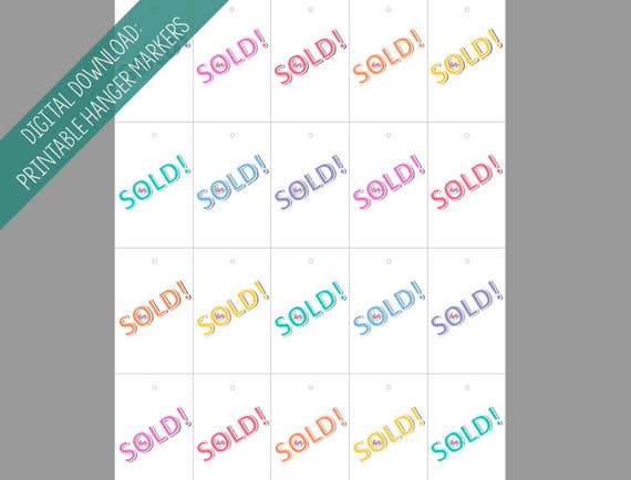 SOLD Hanger Tags Mark Sold Inventory During Sales Pull