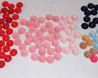 Flower shape buttons | Etsy