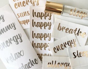 Rollerball labels | Etsy