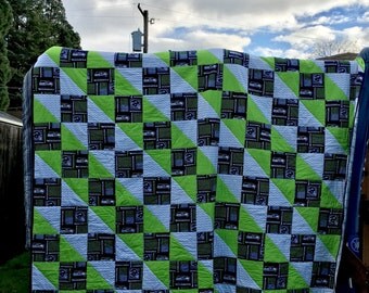 Seahawks quilt | Etsy