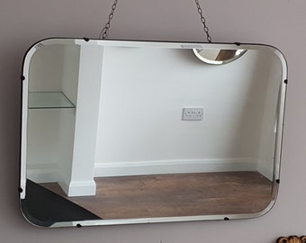 Bevelled edge mirror | Etsy