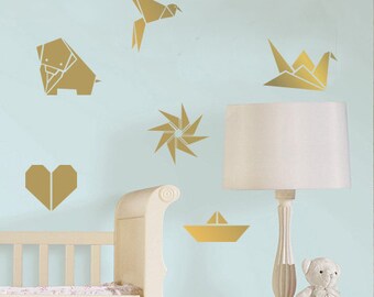 Origami decal | Etsy