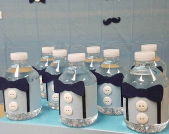 Little Man Water Bottle Labels Prinable Mustache Baby Shower