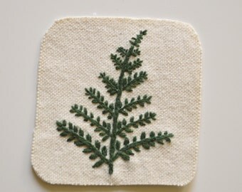 Fern embroidery | Etsy