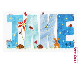 Jake name art | Etsy