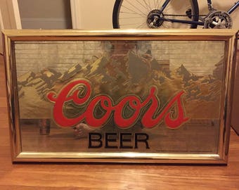 Coors beer mirror | Etsy
