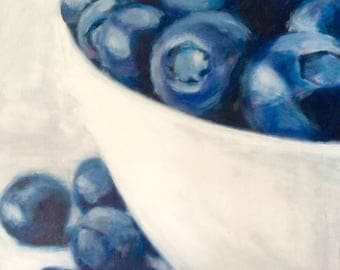 Blueberry painting | Etsy