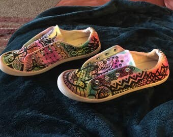 Zentangle shoes | Etsy