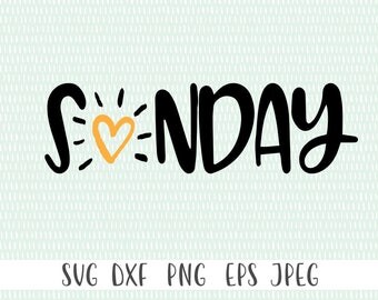 Sunday svg | Etsy