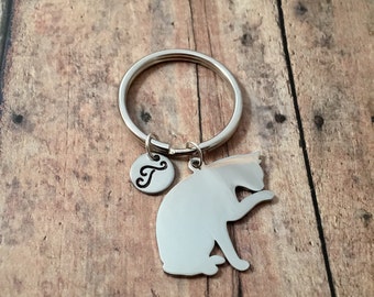 Cat keychain | Etsy