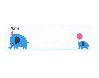 Elephant name tag | Etsy