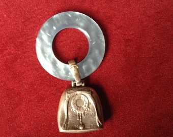 Silver rattle | Etsy