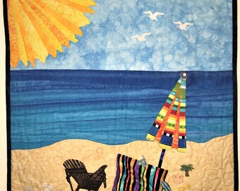 Beach quilt pattern | Etsy