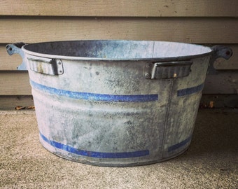 Galvanized tub | Etsy