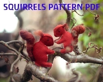 Squirrel pattern | Etsy