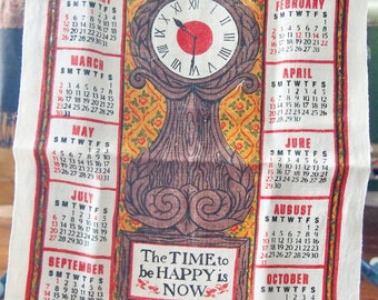 Calendar tea towel | Etsy