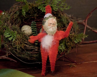 Pipe cleaner santa | Etsy