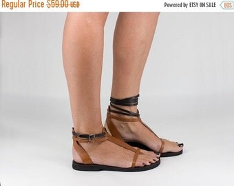 Unique style handmade leather sandals and more. by Calpas on Etsy