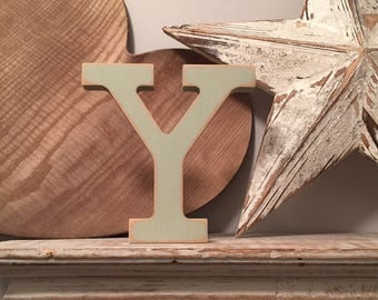 Wooden letter y | Etsy