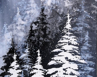 Bob ross style | Etsy