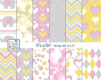 Digital Paper Clip Art Watercolor & Vector Graphics by DigiKika