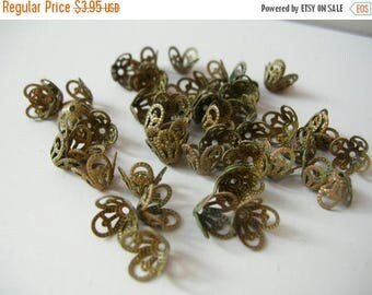 Filigree bead caps | Etsy
