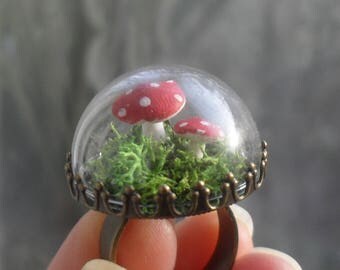 Mushroom terrarium | Etsy