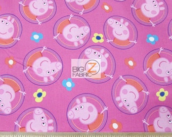 Peppa pig fabric | Etsy