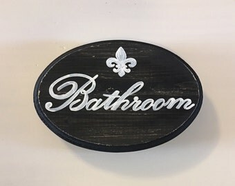 French bathroom sign | Etsy
