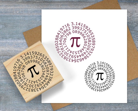 PI Stamp Math Gift Math Geek Stamp Math Teacher Stamp Math