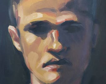 Male figure painting | Etsy