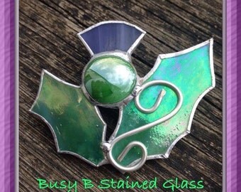 Stained glass brooch | Etsy