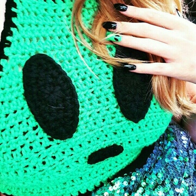 Crocheted psychedelic clothes & accessories by Acreativewonderland