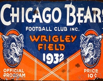 Chicago bears sign | Etsy