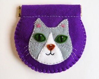 Small felt cat | Etsy