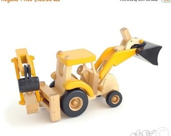 Wooden toy tractors | Etsy