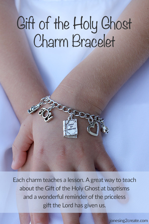 LDS Baptism Gift Gift of the Holy Ghost Charm Bracelet