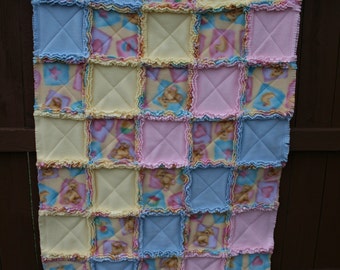 Fleece rag quilt | Etsy