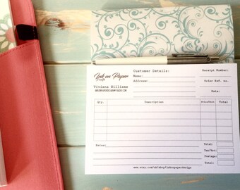 Custom receipt book | Etsy