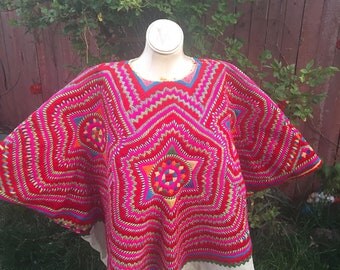 Chilean poncho | Etsy
