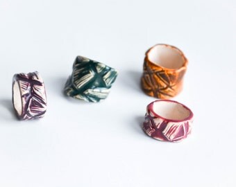 Geometric shape ring | Etsy