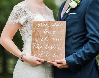 Grow old with me | Etsy