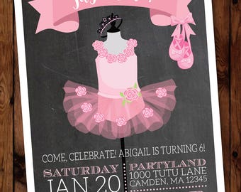 Tutu invitation | Etsy
